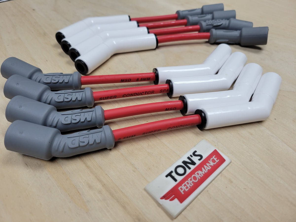 MSD Ceramic LS GM Gen 4 LS3 LS4 LS7 8.5mm Super Conductor spark plug w ...