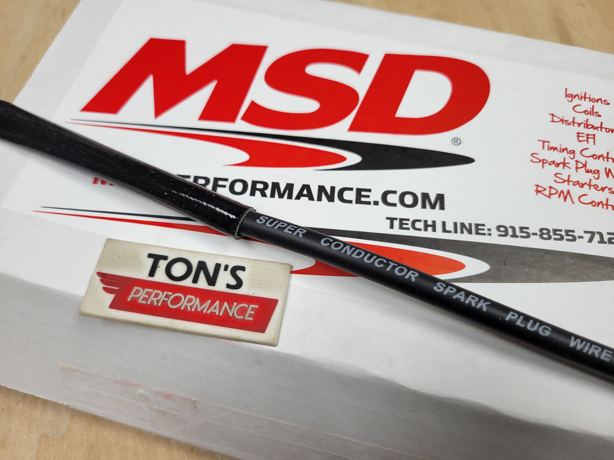 MSD Spark plug wire Insulated Sleeve Hi-Temp "Pro-Heat Guard" Silicone ...