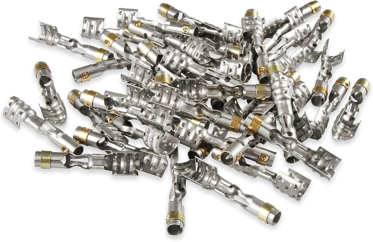 Single MSD 34605-1 Spark Plug Wire Terminal Straight Dual Crimp Multi ...