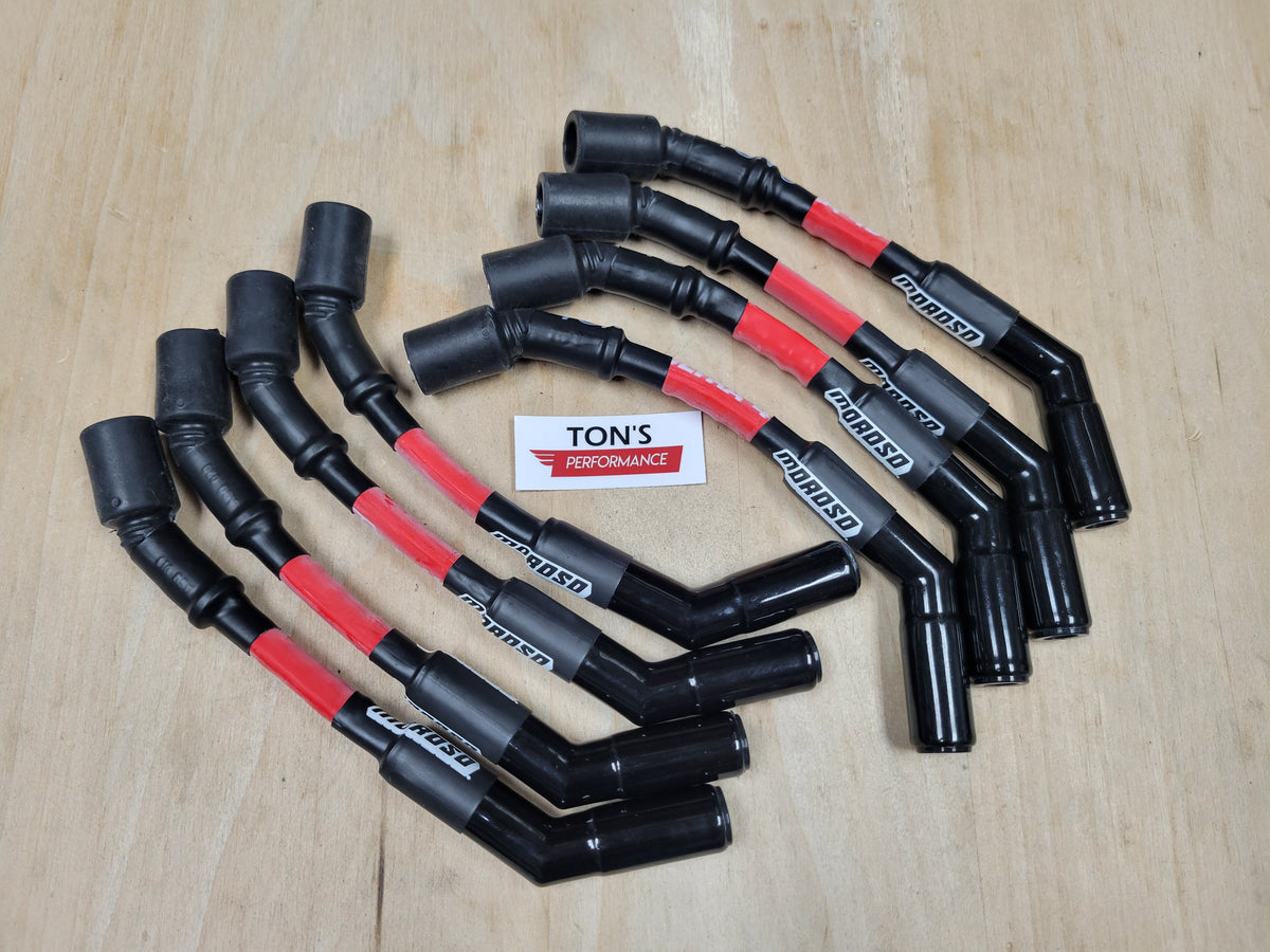 MOROSO Sleeved Ceramic LS GM Gen 4 LS3 LS4 LS7 8.65mm spark plug wires ...
