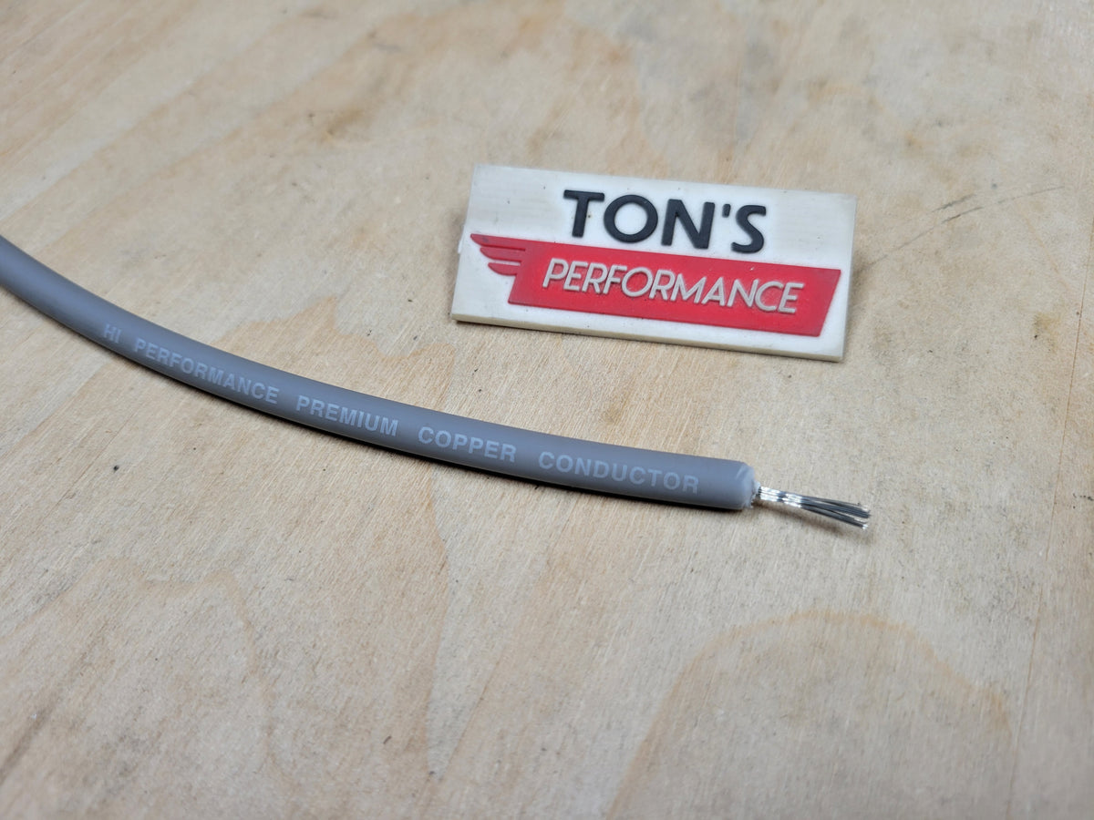 7mm Gray High Performance Copper Core Silicone spark plug wire [Sold B ...