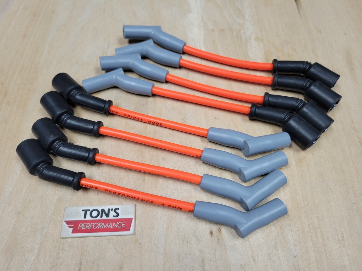 8mm LS GM Gen 4 LS3 LS4 LS7 spark plug wires with bendable spark plug ...