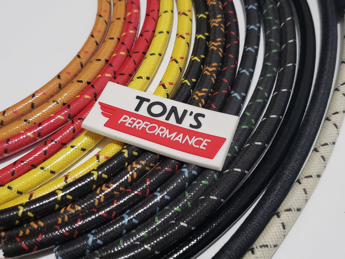 Ton's S 8mm Braided - Satin Black Suppression Core, DIY Flat Wire 1 ...