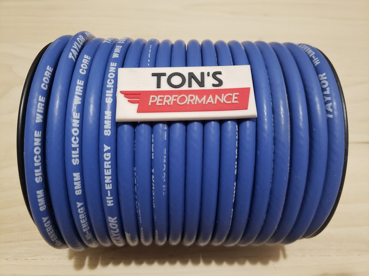 Solid Core Ignition Wire 8mm Blue Silicone Solid Wire Core Spark Plug ...