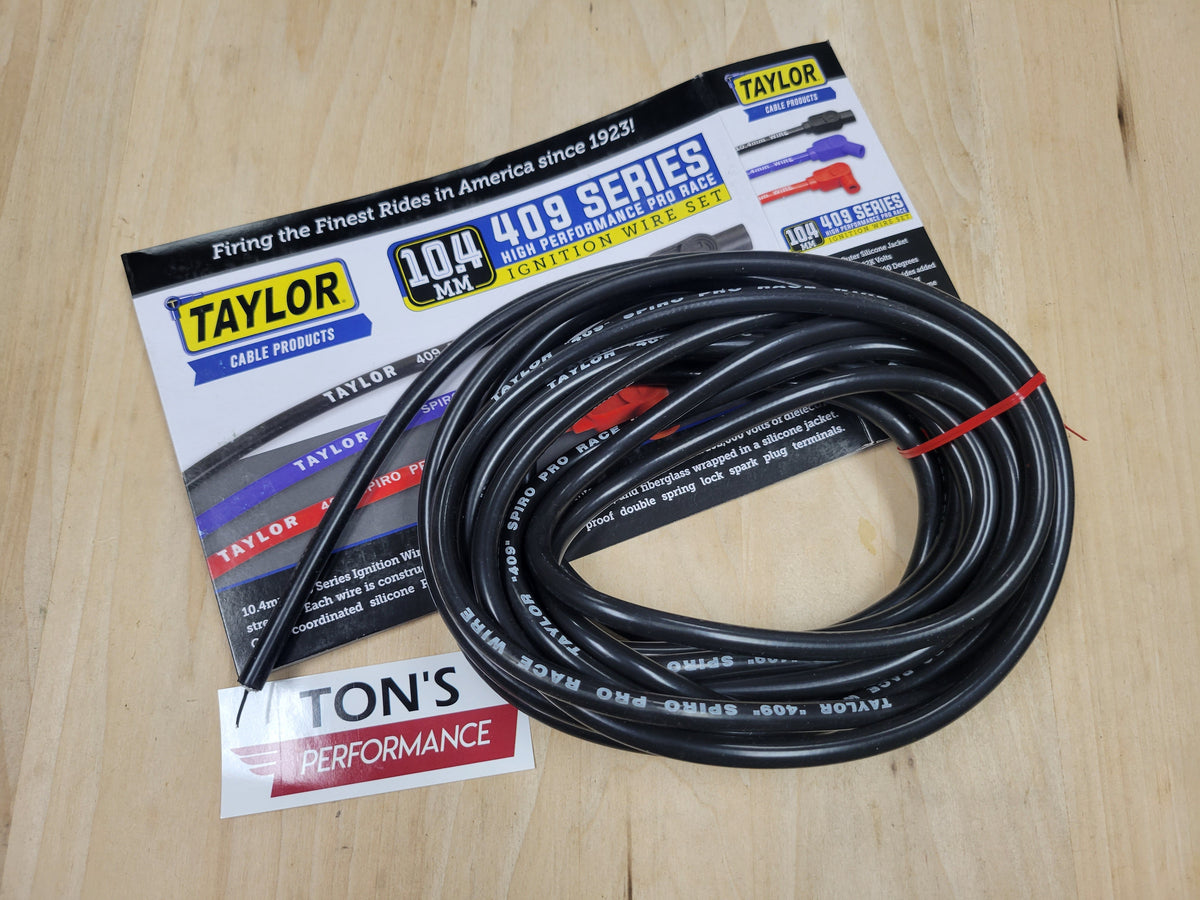 Taylor 10.4mm "409" Spiro-Pro 100% Silicone Spark Plug wire 100ft roll ...